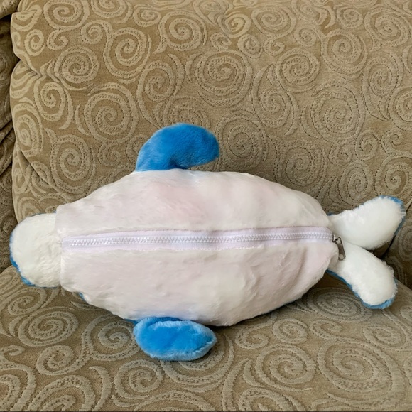 Seaworld | Toys | Seaworld Blue Dolphin Plush Reversible Pink Pillow ...